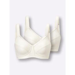 w&auml;schepur Damen Komfort-BH ohne B&uuml;gel mit breiten Tr&auml;gern champagner Gr&ouml;&szlig;e 80D