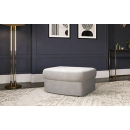 Sit & More Polsterhocker SIT & MORE "Jazz", grau (elefant), B:84cm H:43cm T:70cm, 100% Polyester, Hocker, Polsterhocker