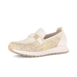 Slipper Gabor "Slipper", Damen, Gr. 37,5, beige, Schuhe Slipper