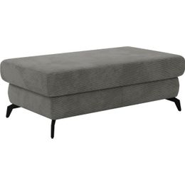 Sit & More Polsterhocker SIT & MORE "Bolero", grau (steel), B:121cm H:45cm T:67cm, 95%Polyester 5%Polyamid, Hocker, Polsterhocker