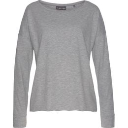 ELBSAND Damen Langarmshirt grau meliert Gr&ouml;&szlig;e XL (42)