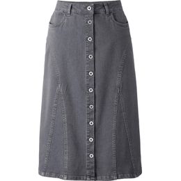 CR&Eacute;ATION L Damen Jeansrock in Stretch-Qualit&auml;t grey-denim Gr&ouml;&szlig;e 21