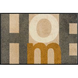 Fu&szlig;matte "Home Letters", bunt, B:50cm H:7mm L:75cm, Obermaterial: 100% Polyamid, wash+dry by Kleen-Tex, Teppiche, Fu&szlig;matte
