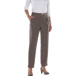 CR&Eacute;ATION L Damen Stretch-Hose in Koffer-Qualit&auml;t dunkeltaupe Gr&ouml;&szlig;e 20