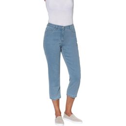 CR&Eacute;ATION L Damen 3/4-Jeans mit B&auml;ndchen-Verzierung blue-bleached Gr&ouml;&szlig;e 48