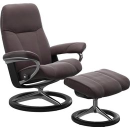 Relaxsessel stressless "Consul", rot (bordeaux paloma), B:78cm H:97cm T:70cm, Leder BATICK: BATICK ist ein leicht korrigiertes, durchgef&auml;rbtes und genarbtes M&ouml;belleder, bei dem die meisten Unebenheiten und Spuren in der Regel entfernt wurden.;Leder PALOMA: PALOMA ist ein durchgef&auml;rbtes Semianilin-M&ouml;belleder mit nat&uuml;rlicher Narbung.;ROHLEDER Stoff Q2 FARON: Ein fester zuverl&auml;ssiger Boucl&eacute; mit einem