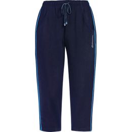Damen Freizeithose in 3/4-L&auml;nge marine-t&uuml;rkis Gr&ouml;&szlig;e 36/38