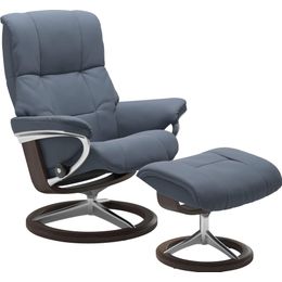 Relaxsessel stressless "Mayfair", blau (sparrow blau paloma), B:83cm H:102cm T:74cm, Leder BATICK: BATICK ist ein leicht korrigiertes, durchgef&auml;rbtes und genarbtes M&ouml;belleder, bei dem die meisten Unebenheiten und Spuren in der Regel entfernt wurden.;Leder PALOMA: PALOMA ist ein durchgef&auml;rbtes Semianilin-M&ouml;belleder mit nat&uuml;rlicher Narbung.;ROHLEDER Stoff Q2 FARON: Ein fester zuverl&auml;ssiger Boucl&eacute; mi