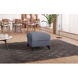Sit & More Polsterhocker SIT & MORE "Astoria", grau (grau, blau), B:63cm H:48cm T:74cm, 100% Polyester, Hocker, Polsterhocker, Passend zur "Astoria"-Serie