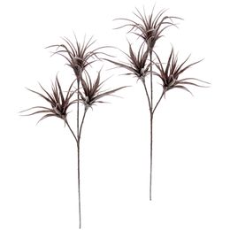 Kunstpflanze I.GE.A. "Tillandsia", lila (mauve), B:23cm H:63cm, Kunststoff, Kunstpflanzen, Kunstpflanze, 2er Set