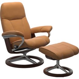 Relaxsessel stressless "Consul", braun (new caramel), B:82cm H:102cm T:72cm, Leder BATICK: BATICK ist ein leicht korrigiertes, durchgef&auml;rbtes und genarbtes M&ouml;belleder, bei dem die meisten Unebenheiten und Spuren in der Regel entfernt wurden.;Leder PALOMA: PALOMA ist ein durchgef&auml;rbtes Semianilin-M&ouml;belleder mit nat&uuml;rlicher Narbung.;ROHLEDER Stoff Q2 FARON: Ein fester zuverl&auml;ssiger Boucl&eacute; mit einem 