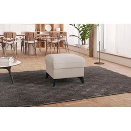 Sit & More Polsterhocker SIT & MORE "Astoria", beige (nature), B:63cm H:48cm T:74cm, 100% Polyester, Hocker, Polsterhocker, Passend zur "Astoria"-Serie