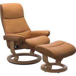Relaxsessel stressless "View", braun (new caramel), B:78cm H:105cm T:78cm, Leder BATICK: BATICK ist ein leicht korrigiertes, durchgef&auml;rbtes und genarbtes M&ouml;belleder, bei dem die meisten Unebenheiten und Spuren in der Regel entfernt wurden.;Leder PALOMA: PALOMA ist ein durchgef&auml;rbtes Semianilin-M&ouml;belleder mit nat&uuml;rlicher Narbung.;ROHLEDER Stoff Q2 FARON: Ein fester zuverl&auml;ssiger Boucl&eacute; mit einem st