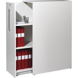 Hoch-Auszugschrank Seattle, HxBxT 1250 x 400 x 800 mm, links, lichtgrau kaiserkraft