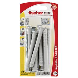 Fischer Fischer Nageld&uuml;bel N 8 x 80 / 40 S mit Schraube 10 St&uuml;ck