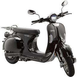 E-Motorroller Emco "NOVA 3000", schwarz (schwarz, schwarz), Elektromotorroller, 45 km/h, B:77,5cm H:108cm L:188,5cm