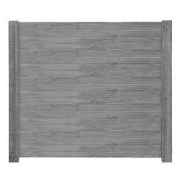 Beckers Betonzaun Betonzaunplatte 'Standard Timber' 200 x 38,5 x 3,5 cm grau