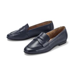 Tchibo - Leder-Loafer - Damen - Gr. 40 - dunkelblau
