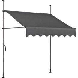 Garden Pleasure Klemmmarkise mit Volant 300 x 120 cm