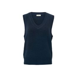 Tchibo - Strick-Pullunder in Boucl&eacute;optik - Damen - Gr. XXL - dunkelblau