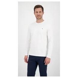 Tommy Hilfiger Big & Tall Longsleeve "BT-STRETCH SLIM FIT TEE-B mit Rundhals und Logo", Herren, Gr. 3XL, wei&szlig;, Single Jersey, Obermaterial: 95% Baumwolle, 4% Elasthan, 1% sonstige Fasern, TOMMY HILFIGER BIG & TALL, Basic, slim fit, Rundhals, Shirts, unifarben, casual, slim fit, Baumwollmix, Rundhals, gro&szlig;e Gr&ouml;&szlig;en
