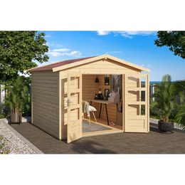 Karibu Gartenhaus'Koberg 6' naturbelassen 300 x 234 x 304 cm