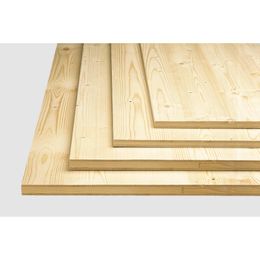 Rettenmeier 3-Schicht-Platte Tanne/Fichte unbehandelt 1200 x 500 x 19 mm