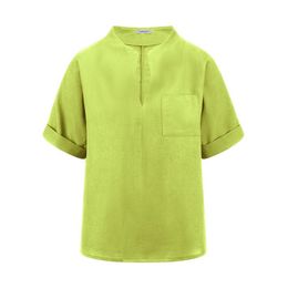 Peter Hahn - Bluse zum Schlupfen, gelb, Gr. 46 / L - Baumwolle