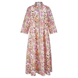 Emilia Lay - Kleid mit 3/4-Arm, mehrfarbig, Gr. 44 / L - Baumwolle
