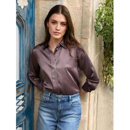 Fadenmeister Berlin - Bluse mit Seide, lila, Gr. 44 / L - Seide