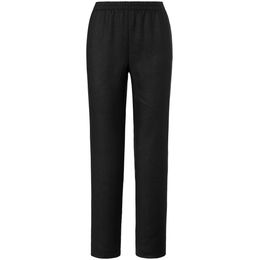Peter Hahn - Hose aus 100% Leinen, schwarz, Gr. 46 / L - Leinen