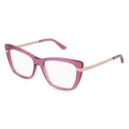 Guess GU50246 Brille Damen | Fassung: Vollrand, Eckig, Violett Gl&auml;nzend