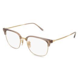 Ray-Ban 0RX7216 NEW CLUBMASTER Brille Unisex | Fassung: Vollrand, Quadratisch, Beige Gold