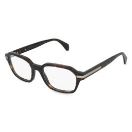 Moncler ME2015 Brille Unisex | Fassung: Vollrand, Geometrisch, Havanna Gl&auml;nzend
