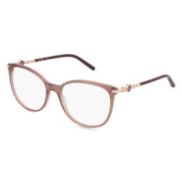 Escada VESF32 Brille Damen | Fassung: Vollrand, Cat Eye, Braun Hell