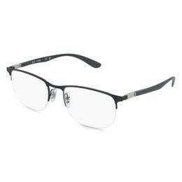 Ray-Ban RX6513 Brille Unisex | Fassung: Halbrand, Geometrisch, Schwarz