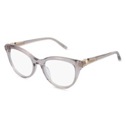 Furla VFU877 Brille Damen | Fassung: Vollrand, Rund, Grau Transparent