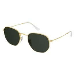 Ray-Ban RB3548 | Unisex-Sonnenbrille | Fassung: Vollrand, Quadratisch, Metall, Gold | Glasfarbe: Gr&uuml;n
