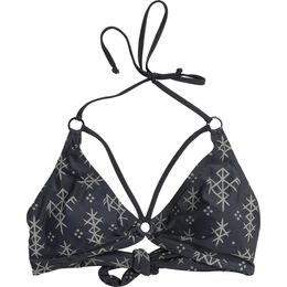 Black Premium by EMP Pagan Roots Bikini-Top with Metalrings Bikini-Oberteil schwarz in XL Q126-000149