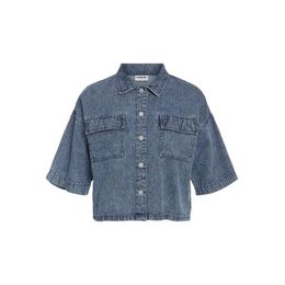 Noisy may NMENZA S/S REG CROP SHIRT MG004MB NOOS Jeanshemd blau in XS 27036512 Medium Blue Denim