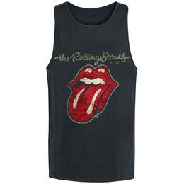 The Rolling Stones Plastered Tongue Tank-Top schwarz in L 129246003