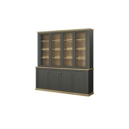 M&ouml;bel Kraft B&uuml;cherschrank grau Ma&szlig;e (cm): B: 198,5 H: 202,1 T: 43.3 &raquo; M&ouml;bel Kraft