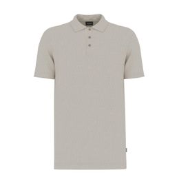 JOOP! Poloshirt JOOP "Jorge", Herren, Gr. S, natural, Jersey, Obermaterial: 100% Baumwolle, unifarben, loose fit normal, Shirts Poloshirt, mit Struktur, loose fit
