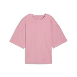 T-Shirt Puma "HER OVERSIZED TEE", Damen, Gr. XS, poised pink, Jersey, Obermaterial: 100% Baumwolle, unifarben, oversize normal, Rundhals, Shirts T-Shirt, Kurzarm, f&uuml;r Sport und Freizeit, mit Rundhalsausschnitt