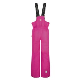 Schneelatzhose Trollkids "KIDS NORDKAPP PANTS", M&auml;dchen, Gr. 116, N-Gr, pink (schwarz pink), Stoff, Obermaterial: 100% Polyester. Futter: 100% Polyamid. Wattierung: 100% Polyester, Hosen Schneelatzhose