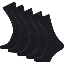 Arbeitssocken STAPP "Primair Socks Men 5er Pack 5 Paar", Herren, Gr. 39, blau (marineblau), Obermaterial: 73% Baumwolle CO. 24% Polyester PES. 3% Elasthan EL., Socken Arbeitssocken