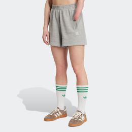 Shorts adidas originals "ESSENTIALS FRENCH TERRY", Damen, Gr. XXL, N-Gr, grau (medium grau heather, normal, gr.), Obermaterial: 100% Baumwolle, Hosen Shorts