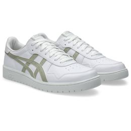 Sneaker asics SPORTSTYLE "JAPAN S", Herren, Gr. 39,5, wei&szlig; (wei&szlig;, dried leaf gr&uuml;n), Synthetik, Schuhe Sneaker