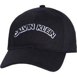 Baseball Cap Calvin Klein Jeans "CKJ SSNL 'CK' GRAPHIC LOGO CAP", Herren, schwarz, Stoff, Baumwolle, unifarben, Caps Baseball Cap, mit gesticktem Logo