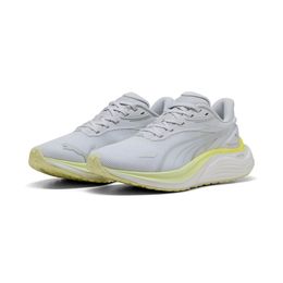 Laufschuh Puma "ELECTRIFY NITRO 4 WN", Damen, Gr. 37,5, silber mist, apple spritz, Textil, Schuhe Laufschuh, mit atmungsaktivem Mesh-Obermaterial, mit herausnehmbarer Innensohle